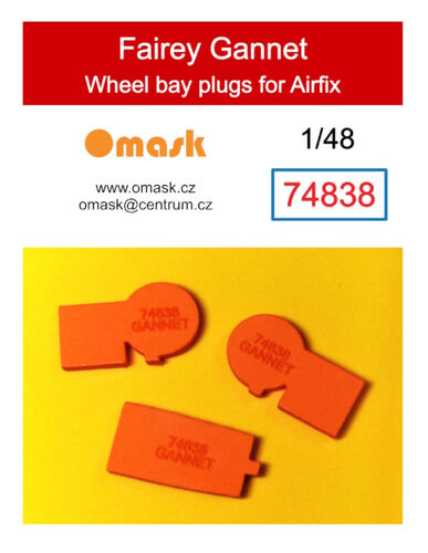 Omask 74838 Fairey Gannet Wheel Bay Plugs (For Airfix A11007)