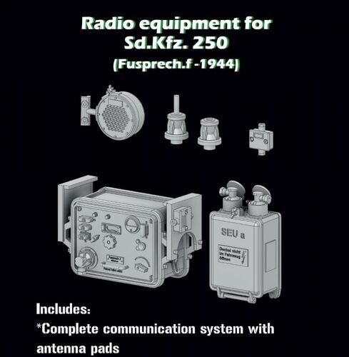SBS Model 3D023 Radio Equipment For Sd.Kfz.250 (Fusprech.f-1944)