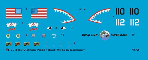 Peddinghaus-Decals 3482 Vietnam Pibber "Patrol Boat"