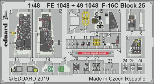 Eduard 491048 F-16C Block 25 TAMIYA