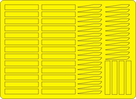 New Ware AM0285 Grumman F-14A/B/D Tomcat EXHAUST NOZZLES (parts K4+K5) kabuki masks for Hasegawa