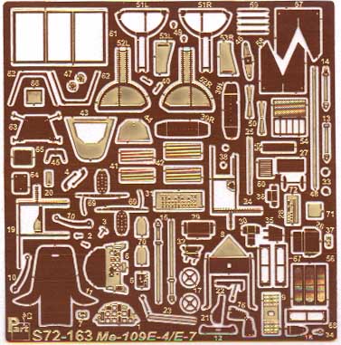 Part S72-163 Messerschmitt Bf-109E-4/7 Tamiya