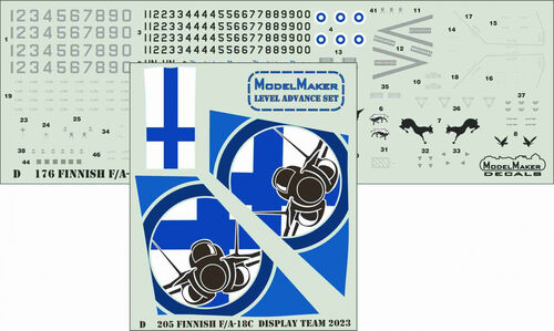 Model Maker Decals D48205 Finnish F/A-18C Display Team 2023