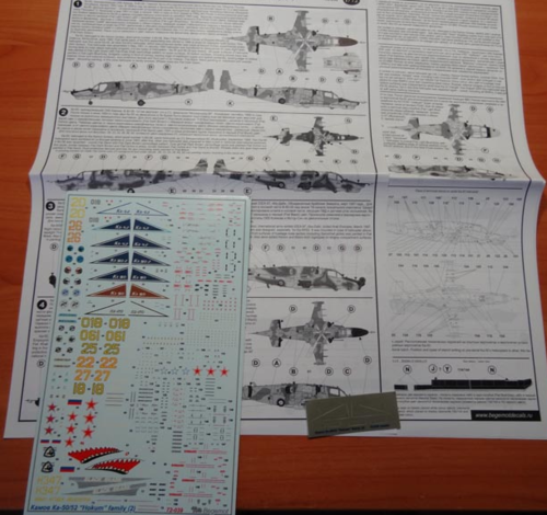 Begemot Decals 72-039 Kamov Ka-50/52 family marking + stencil