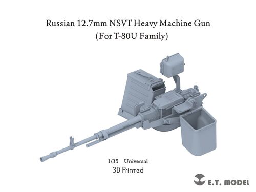 ET Model P35-284 Russian 12.7mm NSVT Heavy Machine Gun (For T-80U Family) (Universal)