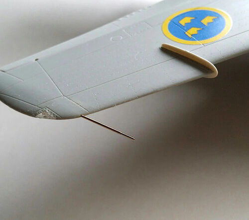 Pilot Replicas 48PT001 SAAB29 Tunnan - Pitot Tubes (2 pcs, for Pilot Replicas kits)
