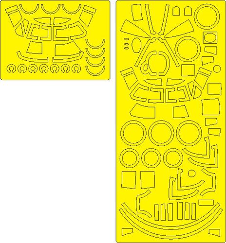 New Ware AM1218 B-26B Marauder EXPERT kabuki masks for ICM