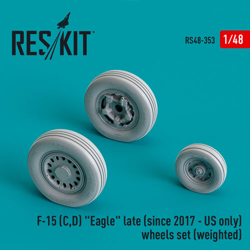 RES/KIT 48-0353 F-15 (C, D) 'Eagle' Late (Since 2017 - US Only) Wheels Set (Weighted)