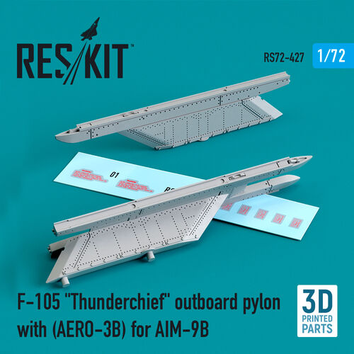 RES/KIT 72-0427 F-105 "Thunderchief" Outboard Pylon (AERO-3B) For AIM-9B