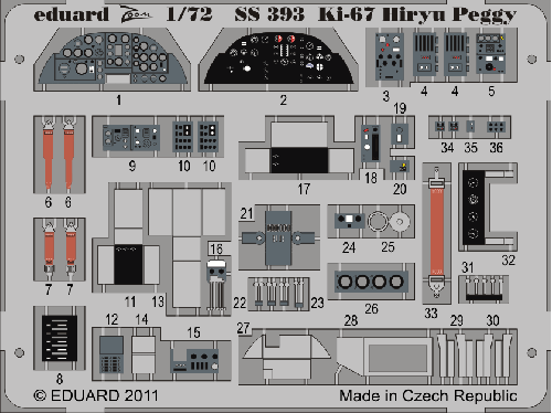 Eduard SS393 Ki-67 Hiryu/Peggy HASEGAWA