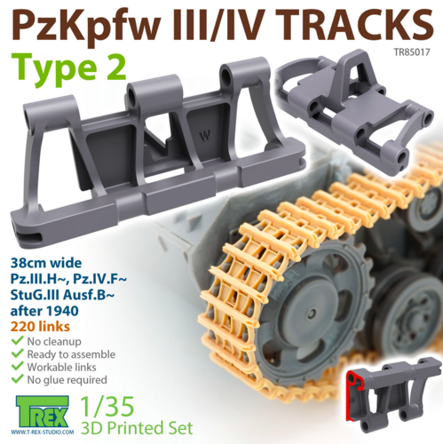 T-Rex Studio 85017 PzKpfw.III/IV Tracks Type 2