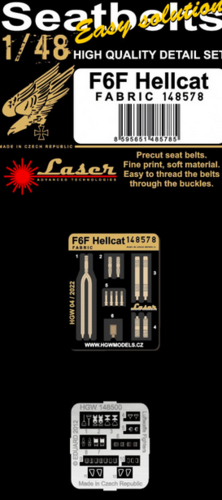 HGW Models 148578 F6F Hellcat Fabric