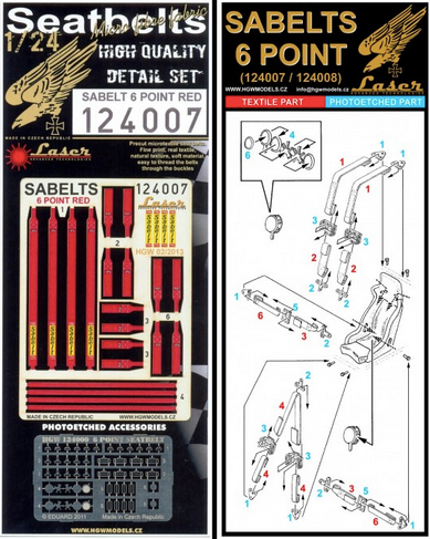 HGW Models 124007 Sabelt Red - Six Point
