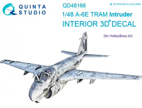 Quinta Studio QD48166 A-6E TRAM Intruder 3D-Printed and coloured Interior on decal paper