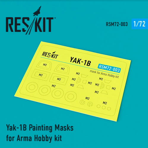 DISCONTINUED RES/KIT M72-0003 Yak-1B Painting Masks for Arma Hobby kit