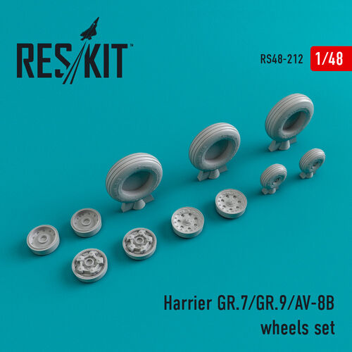 DISCONTINUED RES/KIT 48-0212 Harrier GR.7/GR.9/AV-8B wheels set