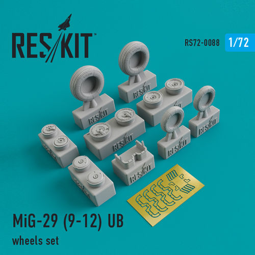 RES/KIT 72-0088 Mikoyan MiG-29 (9-12) UB wheels set