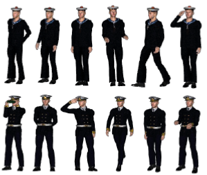 L'Arsenal 2.0 3P400004 Sailors and Officers - Exit Dress (3D printing / 80 figures)