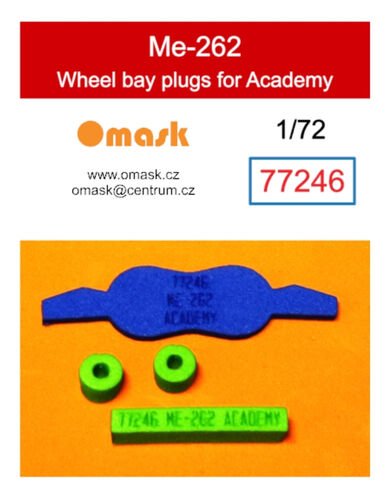 Omask 77246 Messerschmitt Me-262 - Wheel Bay Plugs (for Academy Kits)