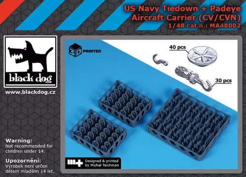 Black Dog MA48002 US NAVY tiedown + padaye (CV/CVN)