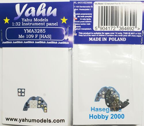 Yahu Models A3285 Me 109F (For Hasegawa / Hobby 2000)