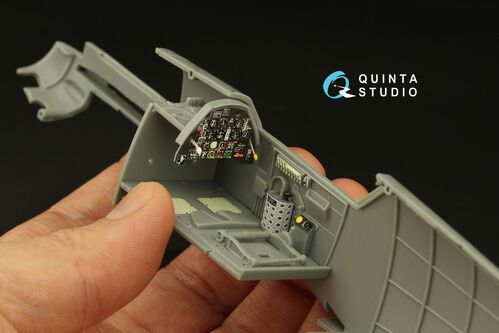 Quinta Studio QD32177 Messerschmitt Bf 109 E-3 / E-4 - 3D-Printed & Coloured Interior (for Trumpeter kits)