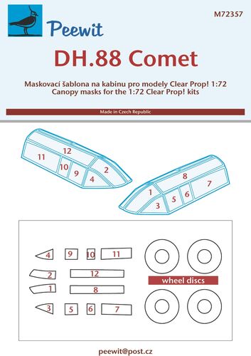 Peewit 72357 DH.88 Comet (For Clear Prop)