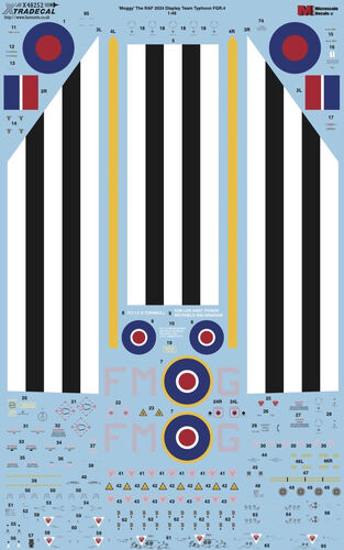 Xtradecal 48252 Moggy - The RAF 2024 Display Team - Typhoon FGR.4