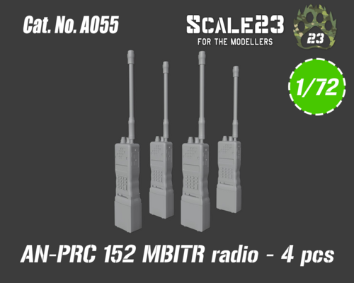 Scale23 72-A055 AN-PRC 152 MBITR radio - 4 pcs