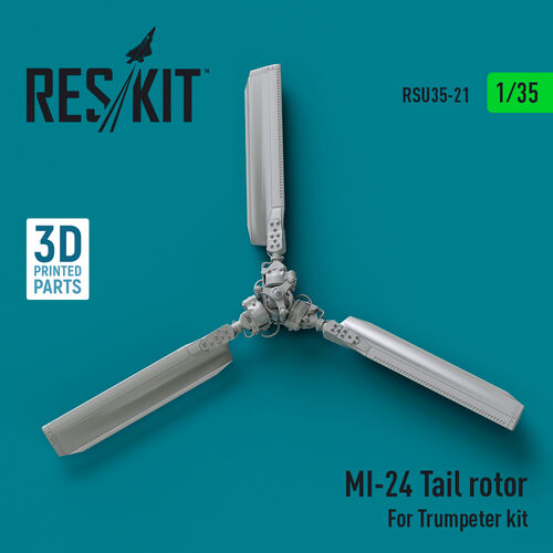 RES/KIT U35-0021 Mi-24 Tail Rotor For Trumpeter Kit (3D Printed)