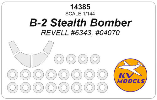 KV Models 14385 B-2 Stealth Bomber And Wheels Masks
