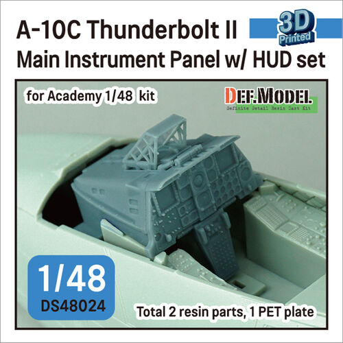 DEF Model DS48024 A-10 Thunderbolt II - Main Instrument Panel With HUD Set (For Academy)