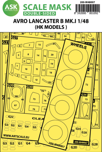 Art Scale Kit M48007 Avro Lancaster Mk.I B double-sided