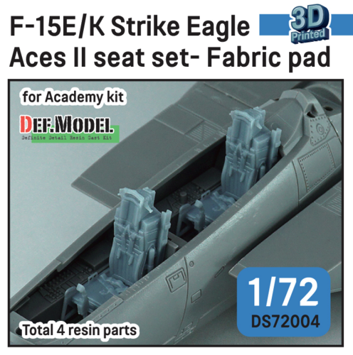 DEF Model DS72004 F-15E/K Strike Eagle Aces II seat set - Fabric pad