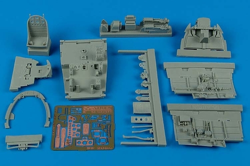 Aires 2084 Nakajima Ki84 Hayate cockpit set Hasegawa