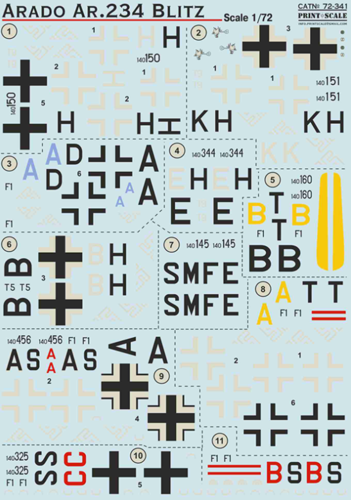 Print Scale 72-341 Arado Ar.234