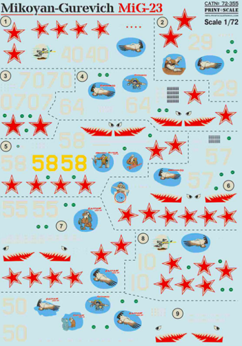 Print Scale 72-355 Mikoyan-Gurevich MiG-23