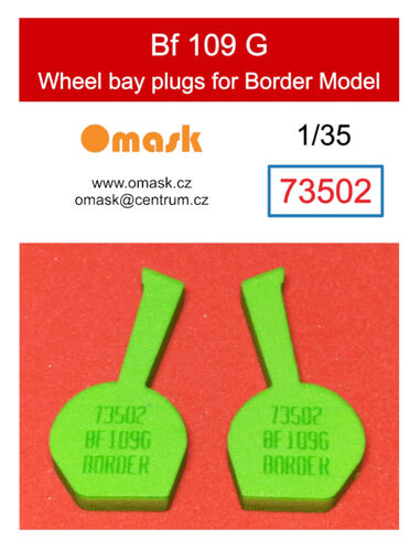 Omask 73502 Bf 109 G Wheel Bay Plugs (For Border Model Bf-001)