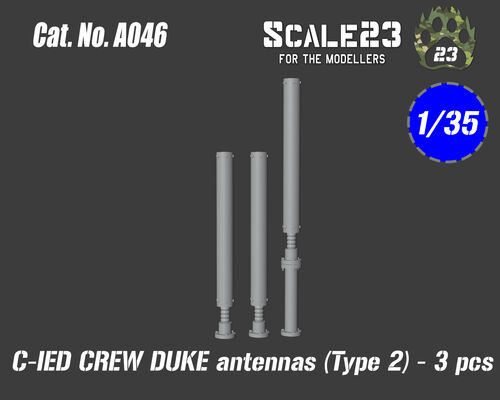 Scale23 35-A046 Anteny C-IED Crew Duke Jammer (v2) - 3 szt.