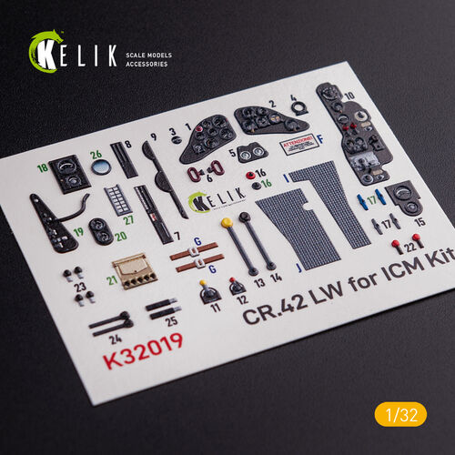 KELIK K32019 CR.42 LW - Interior 3D Decal For ICM Kit