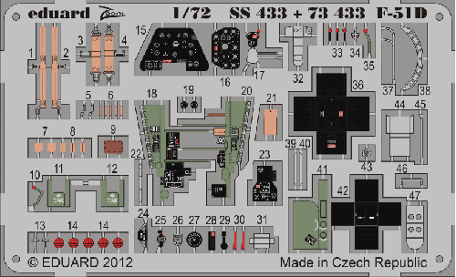 DISCONTINUED Eduard SS433 F-51D S.A. Italeri
