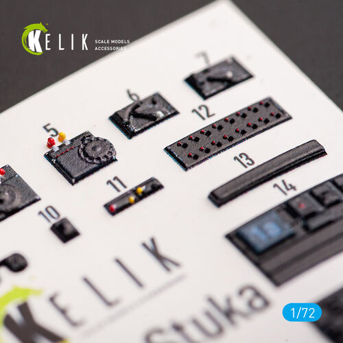 KELIK K72045 Junkers Ju 87D-3 Stuka - Interior 3D Decal For Special Hobby Kit