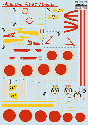 Print Scale 72-483 Nakajima Ki-84 Hayate