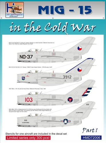 H-Model Decals D72006 Mikoyan MiG-15 in the Cold War (Part 1)