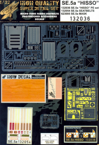 HGW Models 132036 SE.5a HISSO - Super Detail Set