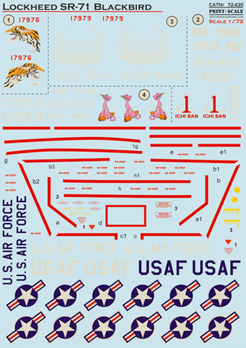 Print Scale 72-435 Lockheed SR-71 Part 1