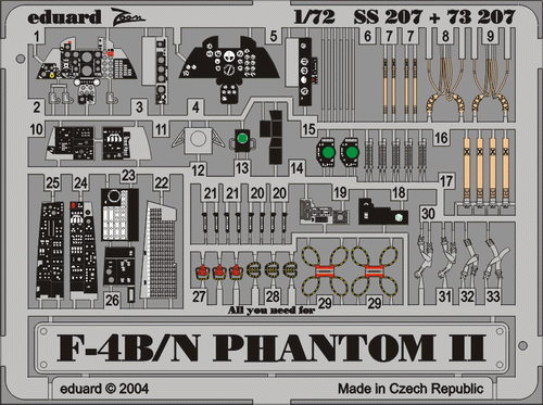 Eduard 73207 F-4B/N Hasegawa