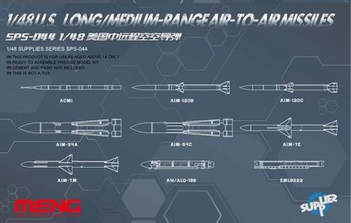 Meng Model SPS44 U.S. Long/Medium-Range Air-to-Air Missiles