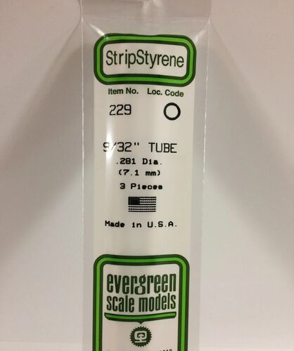 Evergreen 00229 Polystyrene Tubes 7,14 mm (35 cm) (1 pcs)