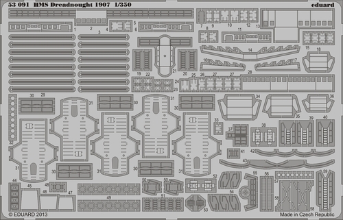 Eduard 53091 HMS Dreadnought 1907 1/350 TRUMPETER